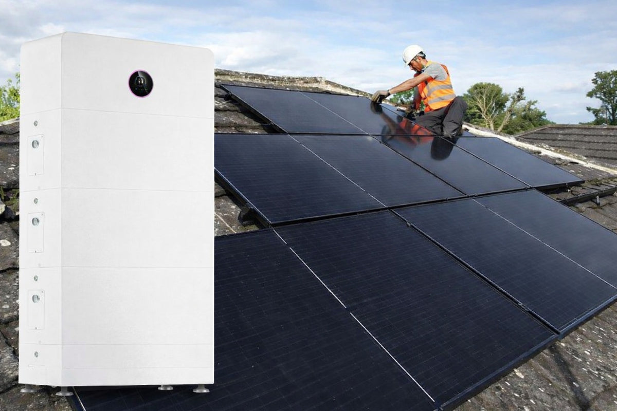 GoodWe ESA Solar System- 5kW Inverter - 8kWh Battery - 16 Roof-Mounted ...